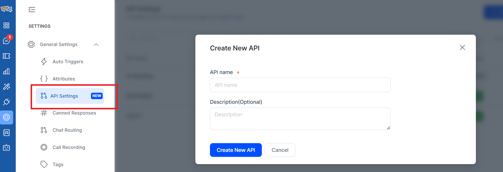 API Settings | REVE Chat