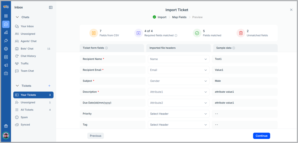 Automated & Bulk Ticket Creation | REVE Chat
