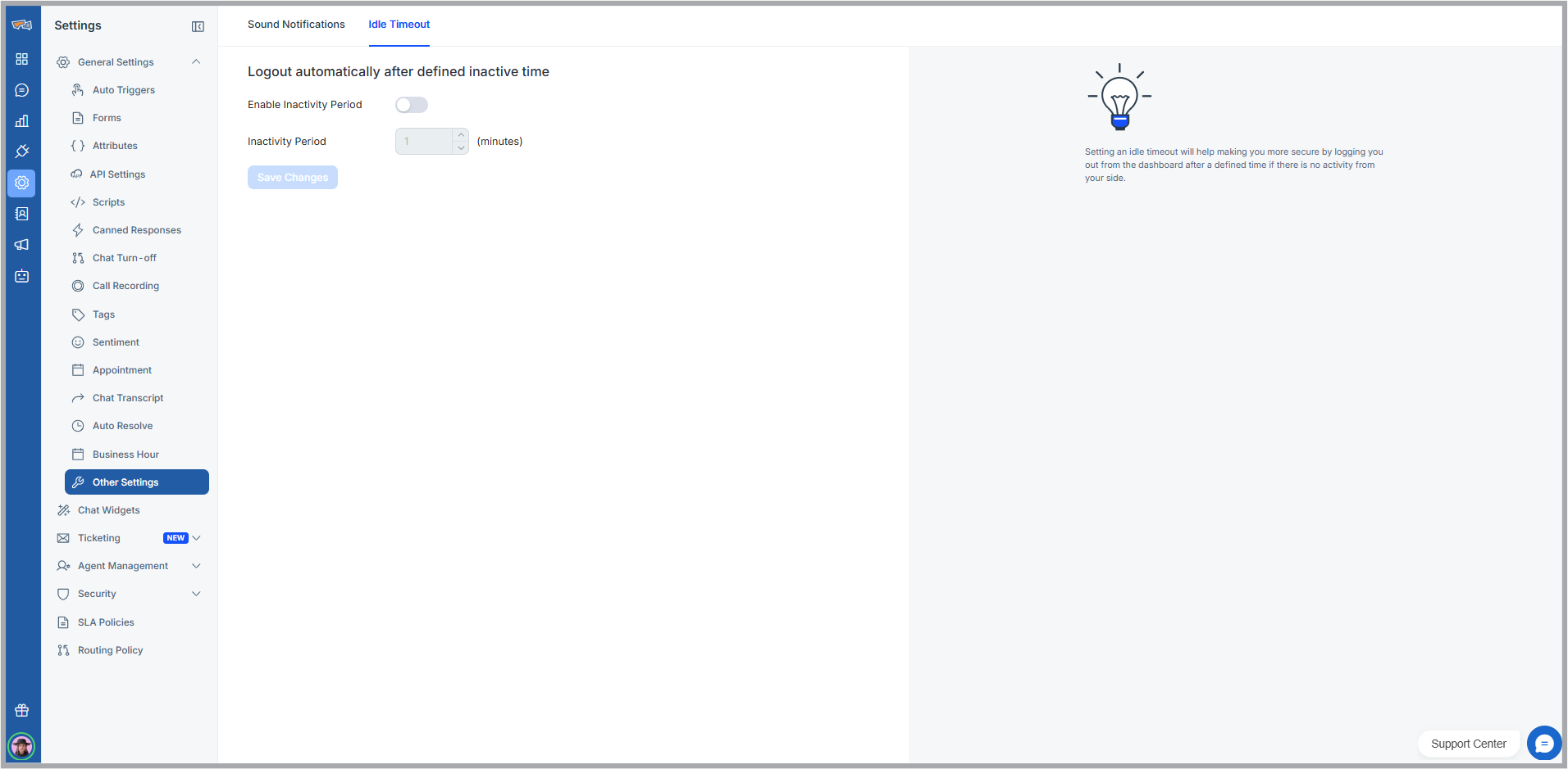 Other Settings | REVE Chat