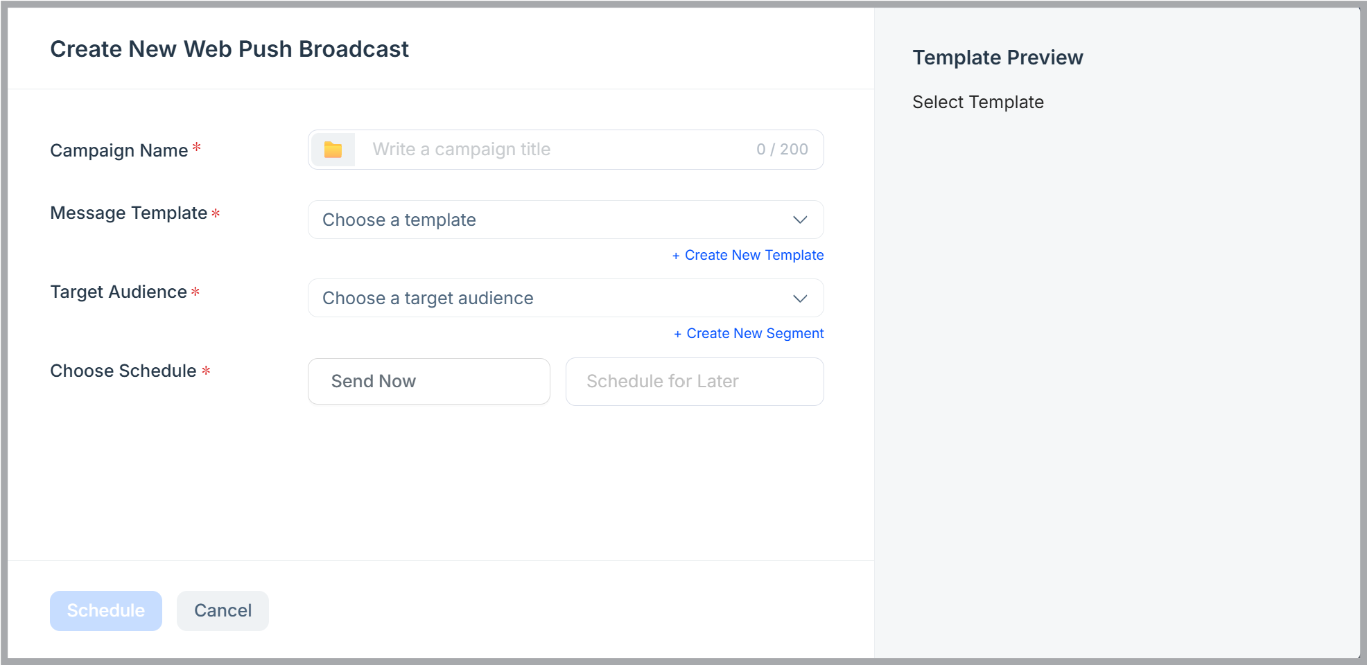Broadcast: Send Web Push Campaign | REVE Chat